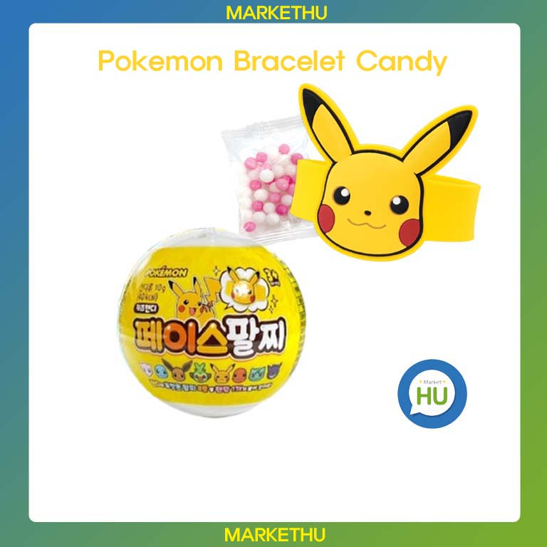 Pokemon Bracelet Candy 10g (8 Types of Pokemon Characters)/Pokemon ...