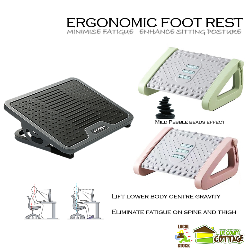 [SG STOCK] Ergonomic foot rest | Shopee Singapore