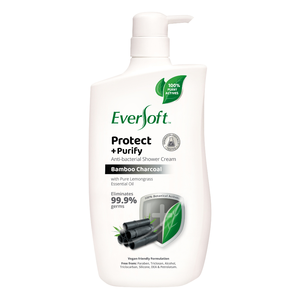 [Bundle of 3] EVERSOFT Botanical Extract Shower Foam 800ml/950ml ...