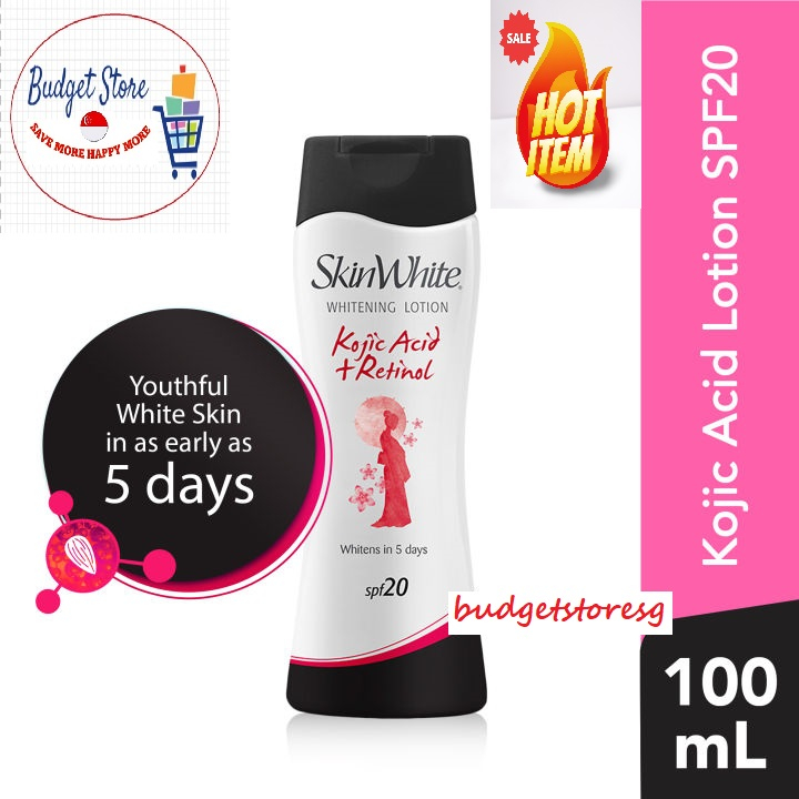 SkinWhite Kojic Acid+Retinol Lotion SPF20 - 100 mL | Shopee Singapore