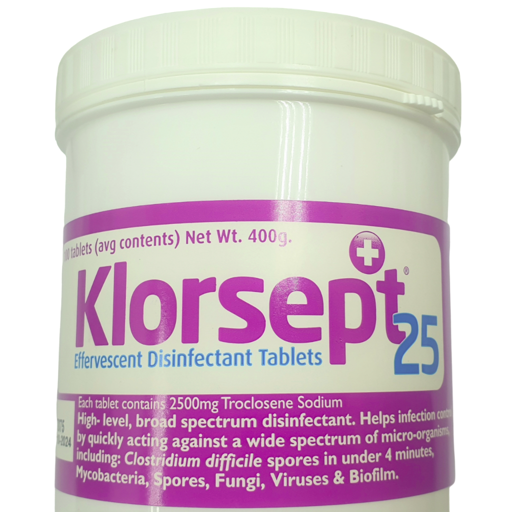[HOSPITAL GRADE] Klorsept® 25 - Effervescent Disinfectant Tablet x 100 ...