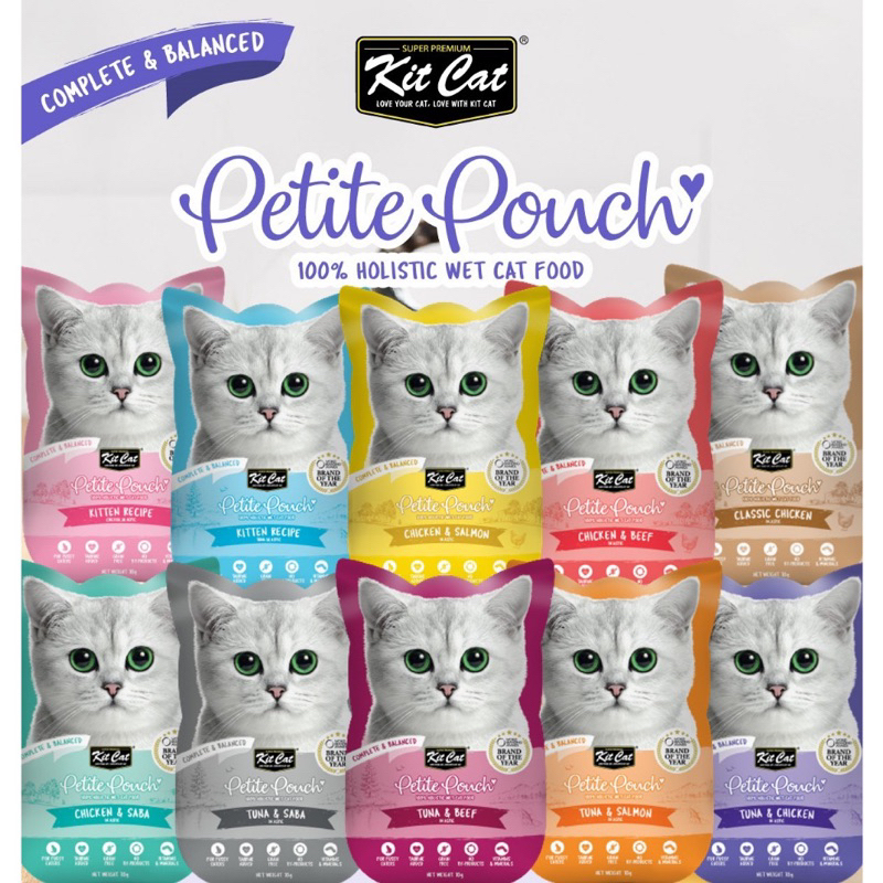 Kit Cat Petite Pouch 70gm ( Bundle Of 12 Pouches ) | Shopee Singapore