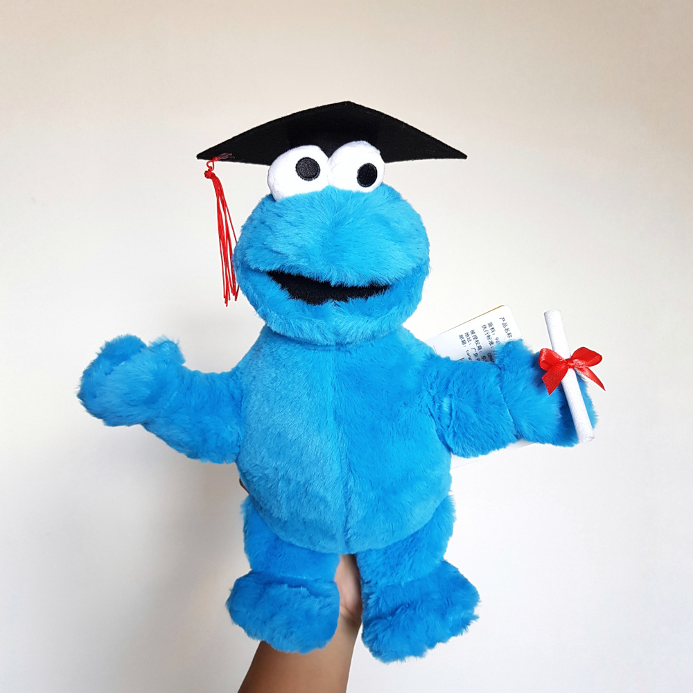 [SG SELLER] 30cm Elmo/Cookie Monster Graduation Plush | Shopee Singapore
