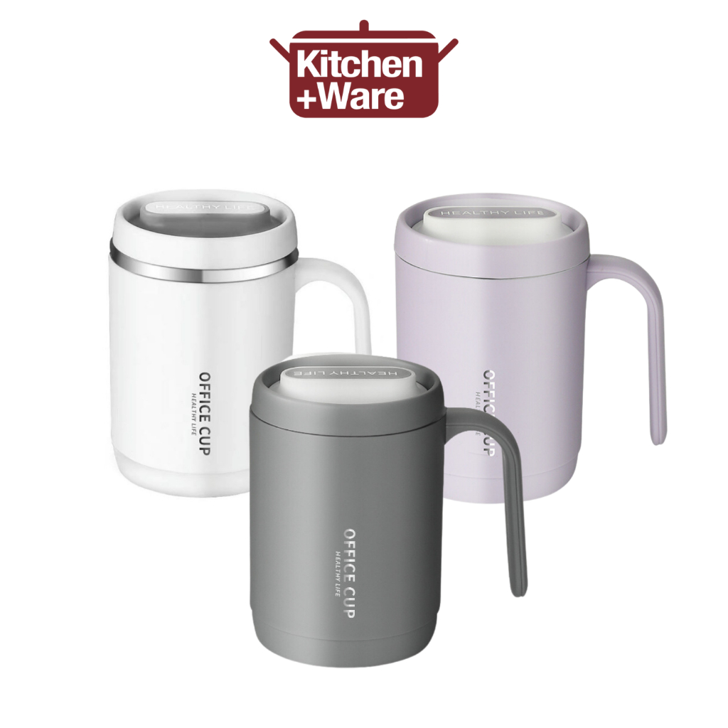 Insulated Coffee Mug with Lid 500ml Stainless Steel / Thermal Portable ...