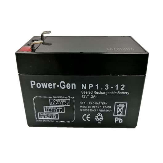 Power-Gen Lead Acid Battery 12V 1.3AH Valve Regulated Sealed | Shopee ...