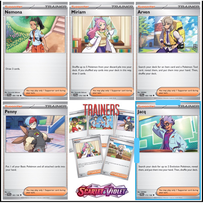 Pokemon Trainer Cards(Scarlet & Violet) | Shopee Singapore
