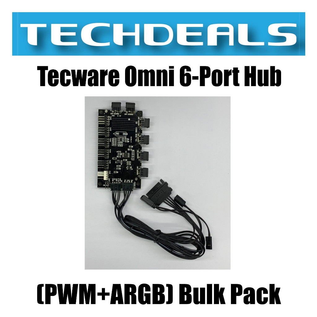 Tecware Omni 6-Port Hub (PWM+ARGB) Bulk Pack | Shopee Singapore