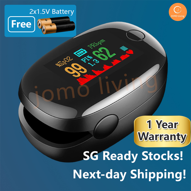Black Fingertip Pulse & Blood Oxygen Oximeter SpO2 PR Monitor Oxygen ...