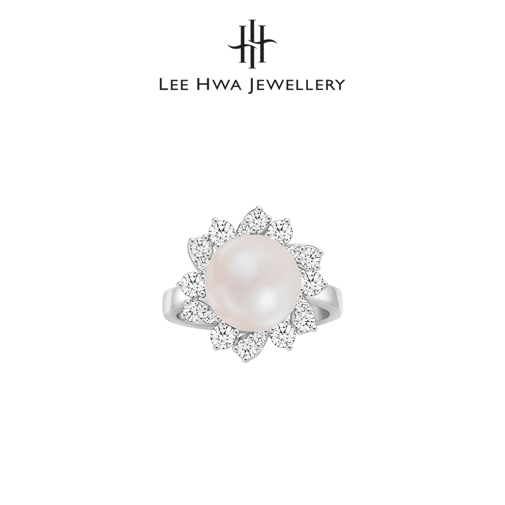 Lee Hwa Jewellery Pearl Diamond Ring Shopee Singapore
