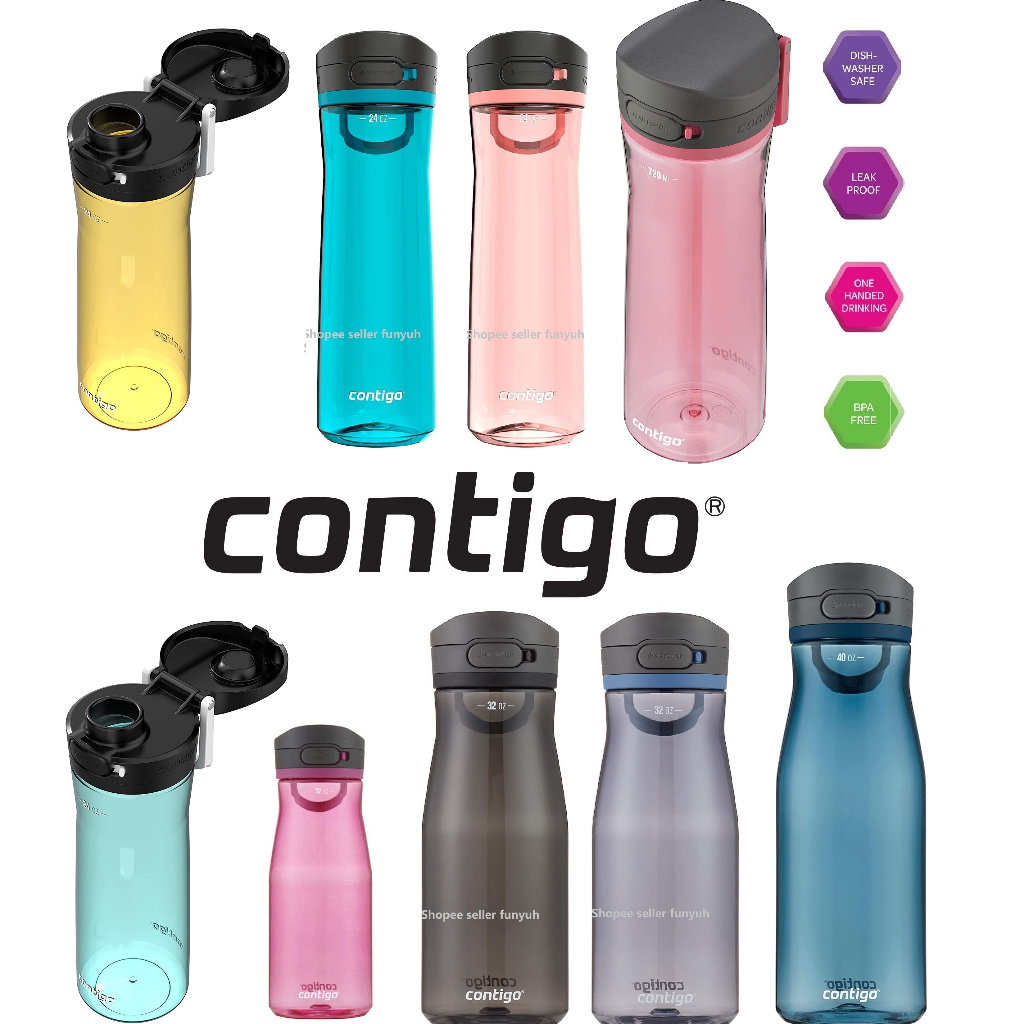 Contigo Jackson 2.0 AUTOPOP Water Bottle AUTOPOP Lid | Tritan Water ...