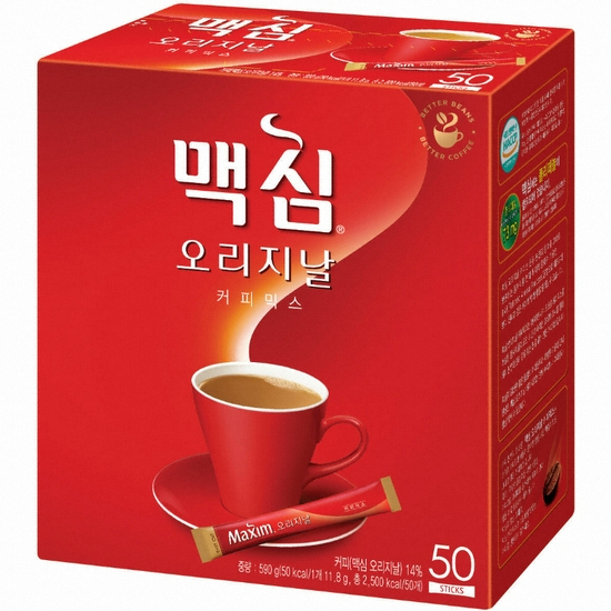 Maxim Original Coffee Mix / Korean Instant Coffee Stick 50T | Shopee ...