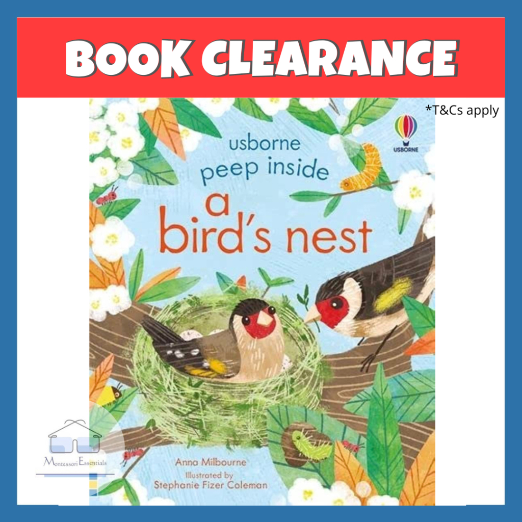 (A Birds Nest) Usborne Peep Inside Children Hardcover Educational Interactive Book Birthday ...
