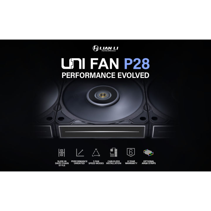 Lian Li Uni Fan P28 Single Pack (Black/White) | Shopee Singapore