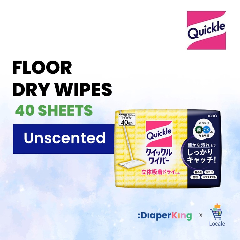 KAO Japan Quickle (Magiclean) Floor Wiper Sheets - Wet Wipes / Dry ...