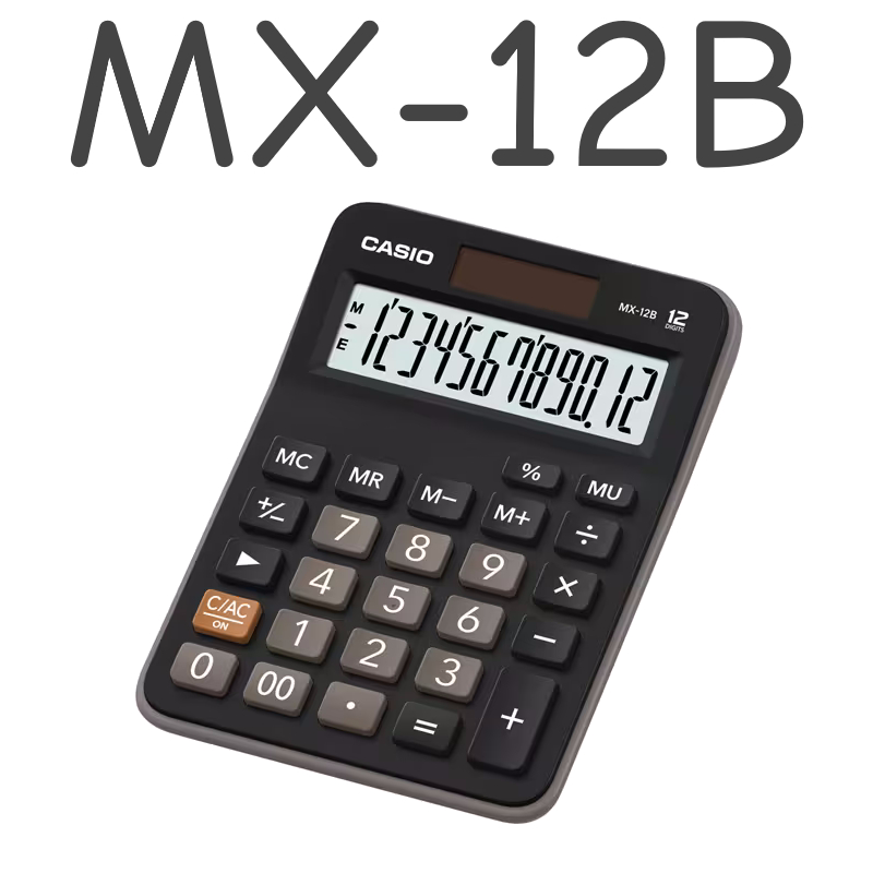 Casio Practical Calculators, 12-Digits Large Display. Desk Type, Models ...