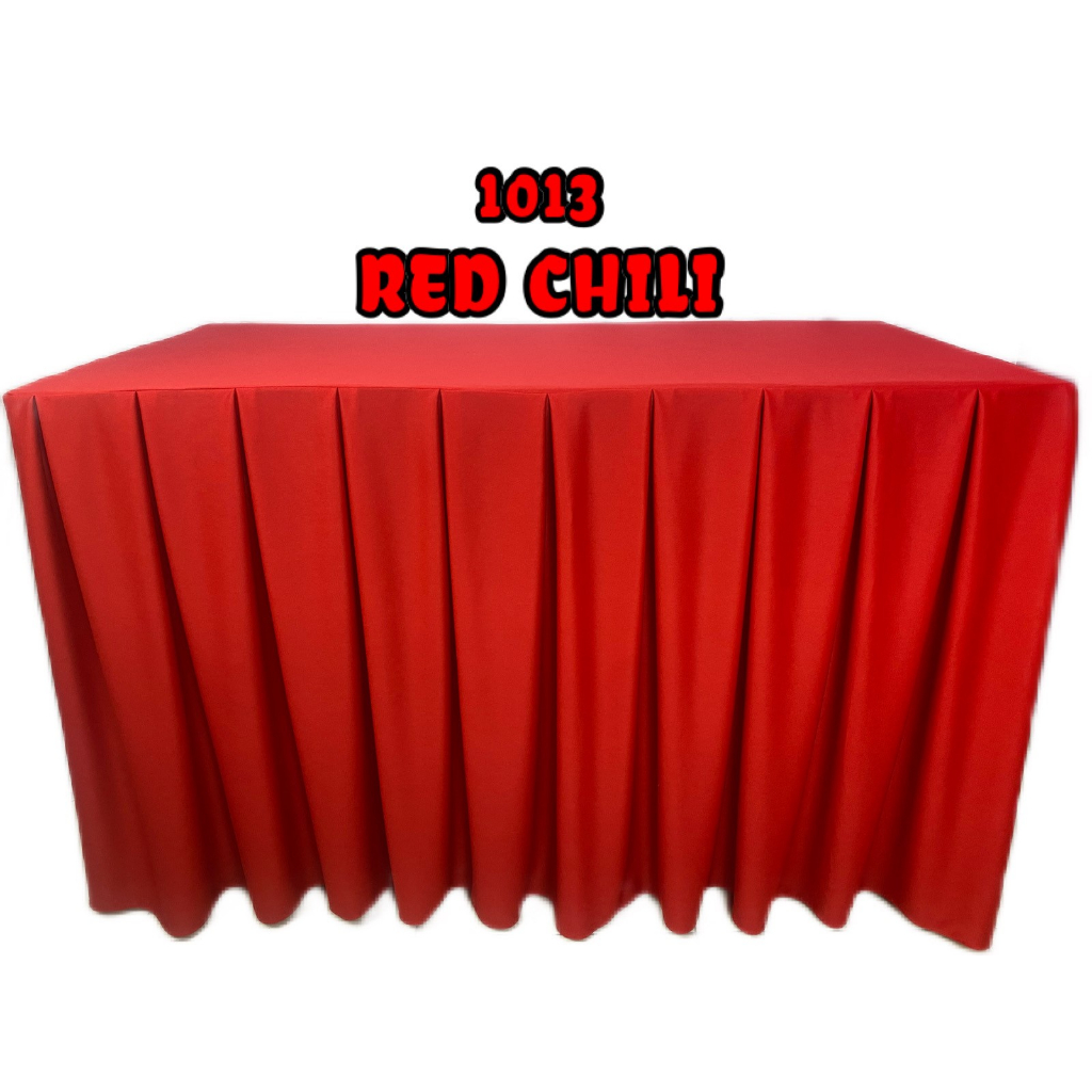 RED Cover Banquet Table / Table Skirting | Shopee Singapore