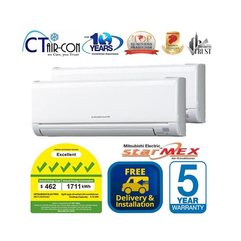 *R32 Mitsubishi Electric Starmex System 2 Air Conditioner Air Con ...