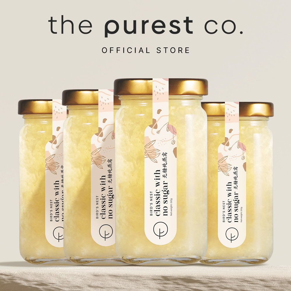 Purest Co Bird's Nest No Sugar (150g x 4 Btl) | Shopee Singapore