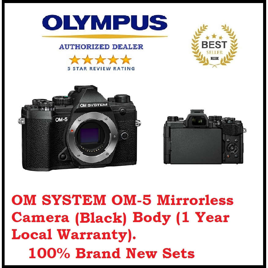 OM SYSTEM OM-5 Mirrorless Camera (Black) Body (1 Year Local Warranty ...