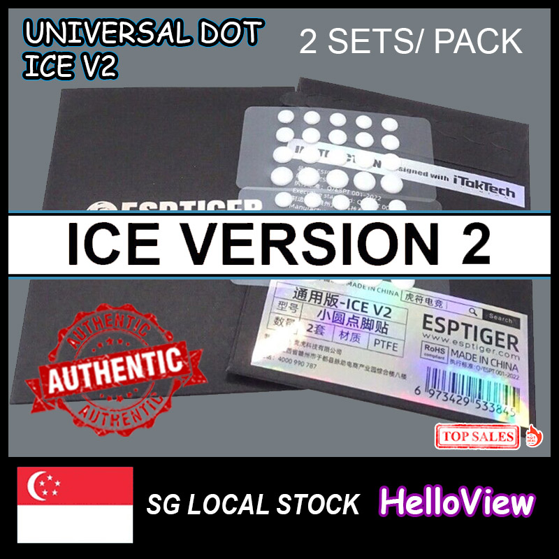 Esports Tiger Ice V2 (Version 2) PTFE Universal Dots skates mouse dot ...