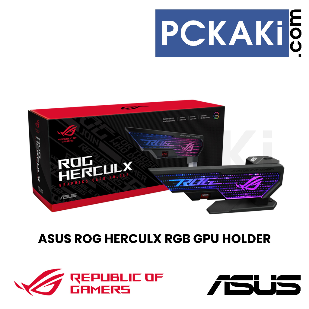 ASUS ROG HERCULX / WINGWALL RGB GRAPHIC CARD GPU HOLDER / STAND XH-01 ...