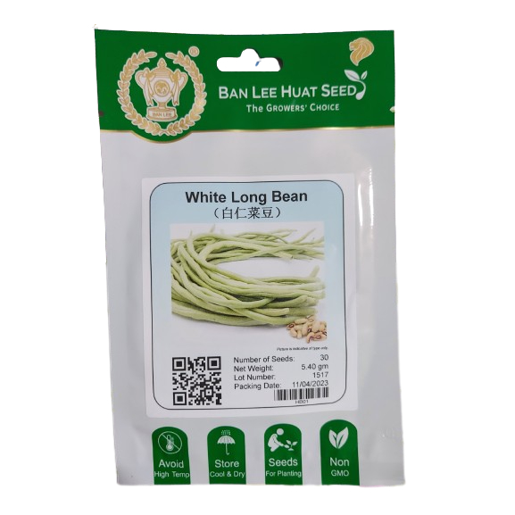 Ban Lee Huat Seed Local Singapore Grower's Choice Seed White Long Bean ...