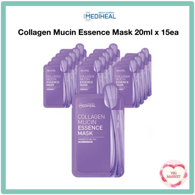 [Mediheal] Collagen Mucin Essence Mask Pack 20ml x 15ea | Shopee Singapore