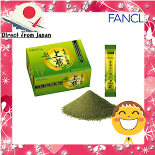 Japan FANCL Whole green tea top roast 1g x 90 sticks/ powder Type ...