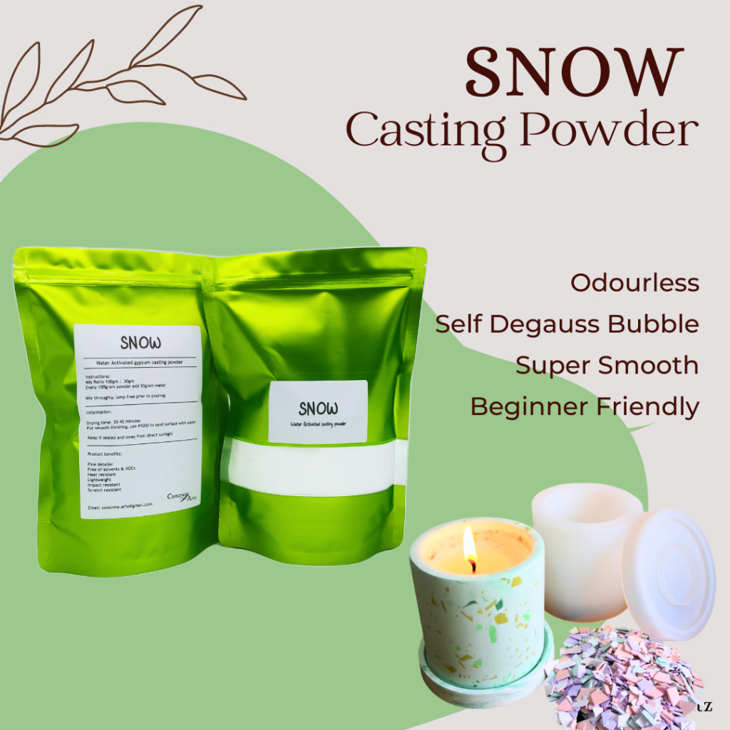 SNOW Casting Powder by concrete artz | Shopee Singapore