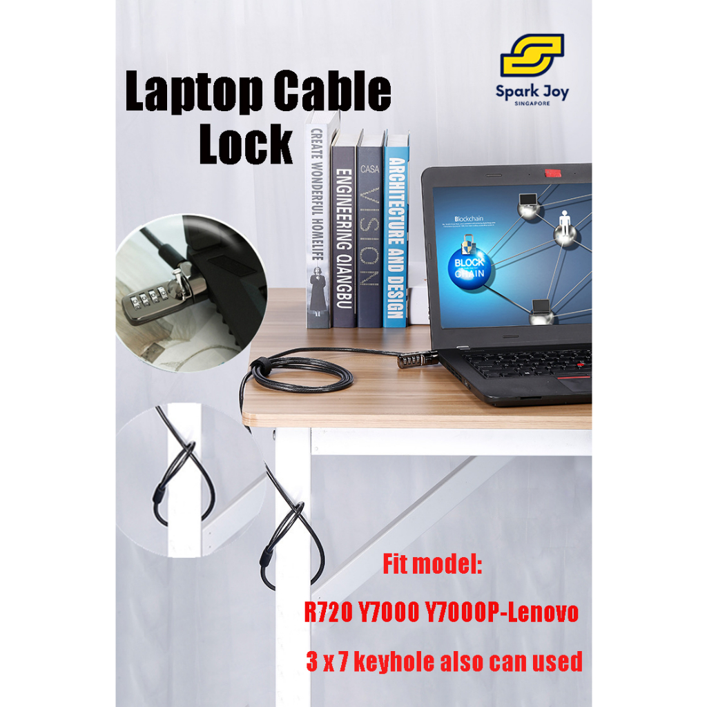 【SG】1.9M Laptop Lock Cable Alloy USB 3.0 Security Lock with 4 Digit ...
