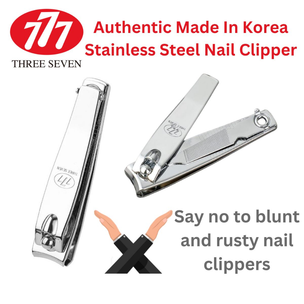 ( 🇸🇬 Ready Stock)[Made in Korea] 777 Nail Clipper Stainless Steel With ...