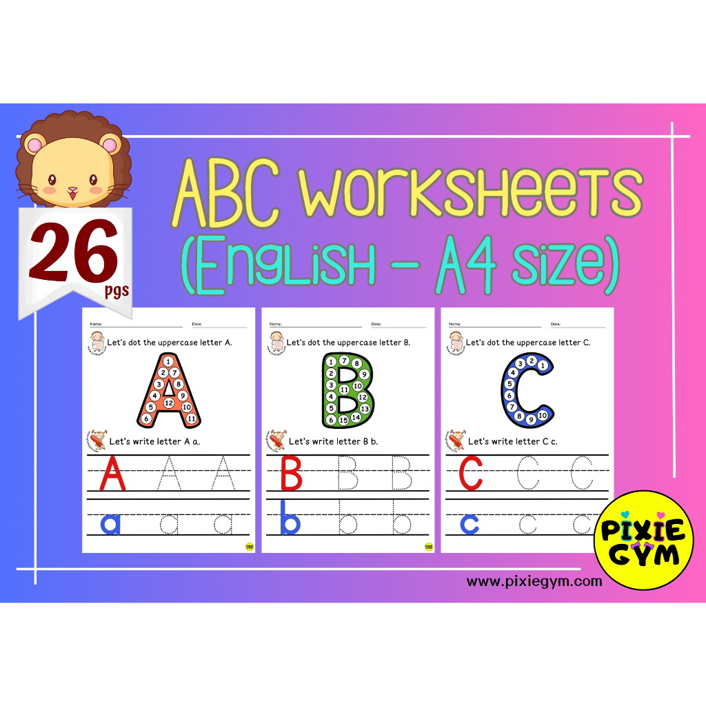 Alphabet Sticker Worksheets Kindergarten