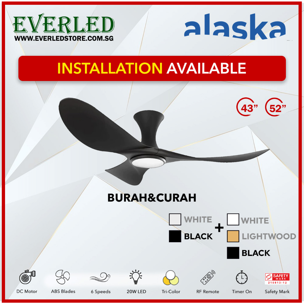 [Installation Available] ALASKA *SMART DC* CURA 52" / CURAH 52" (with ...