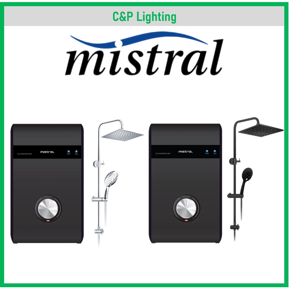 Mistral Instant Water Heater with Rain Shower & DC Pump MSH88 | Shopee ...