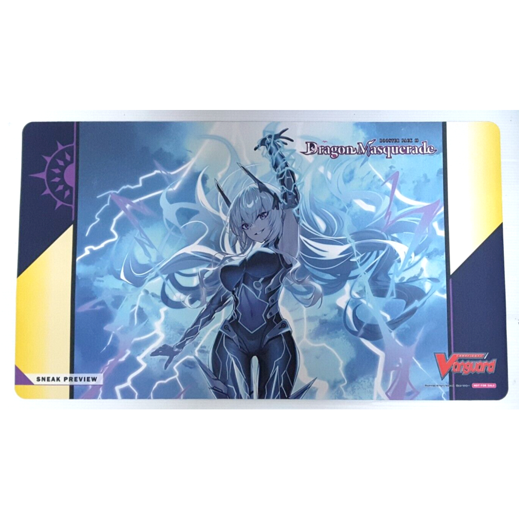 Vanguard D-BT10 Sneak Preview Playmat - Black Sky Thunder Quaking Queen, Leimina | Shopee Singapore