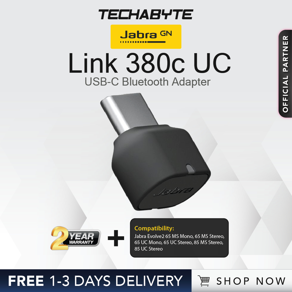 Jabra Link 380c (USB-C ) / 380a ( USB-A ) | UC | Bluetooth Adapter ...