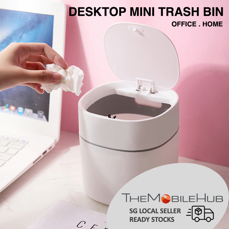 Nordic Style Mini Desktop Dustbin Trash Rubbish Bin | Shopee Singapore