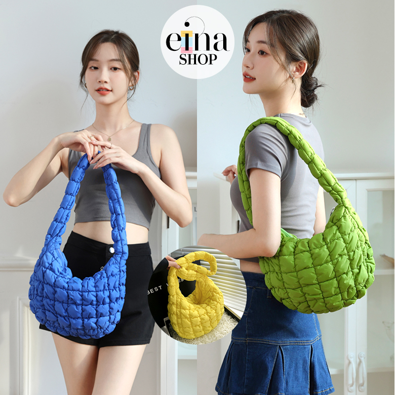 Einashop Penny Cloud Shoulder Bag Puffer Bag Cloudy Bag | Shopee Singapore