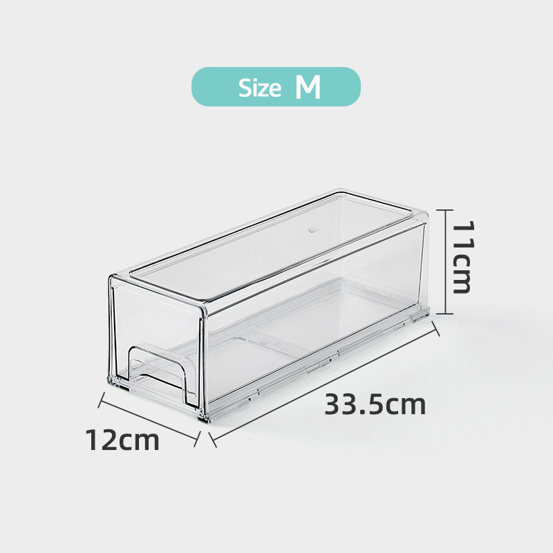 [SG STOCK]Anan Acrylic Fridge Organizer Drawer Freeze Organiser ...
