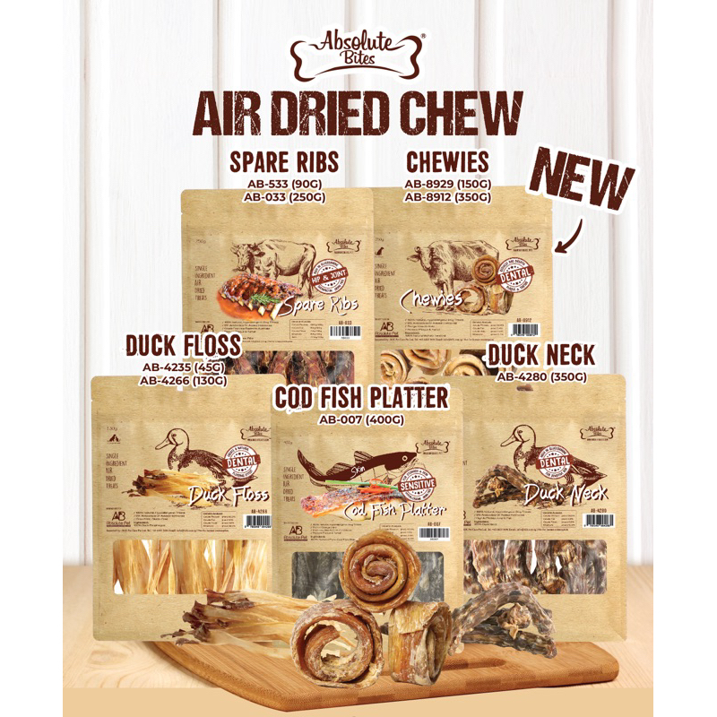 Absolute Bites Air Dried Chew Treats for Dogs | Shopee Singapore
