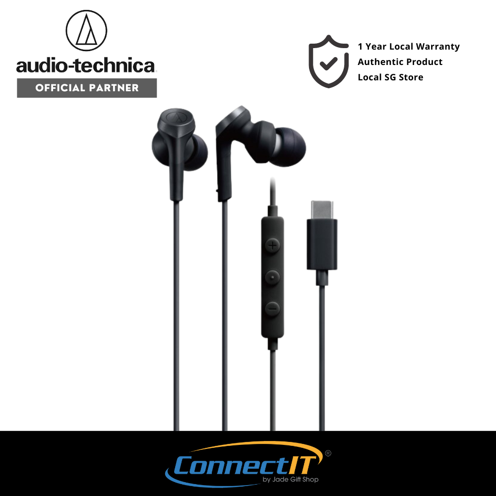 Audio Technica ATH-CKS330C Type-C In Ear Gaming Earphones With Bass ...