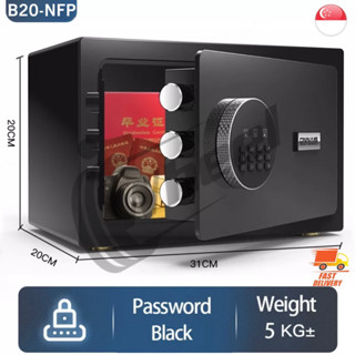 INSTOCK - 2023 Anti Theft Safe Box - FingerPrint + Passcode + Key ...