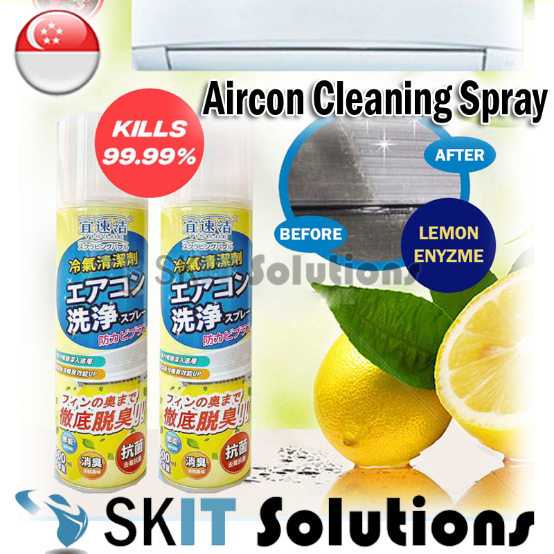 320ml / 500ml YISUJIE Anti Bacterial Lemon Aircon Cleaning Servicing ...