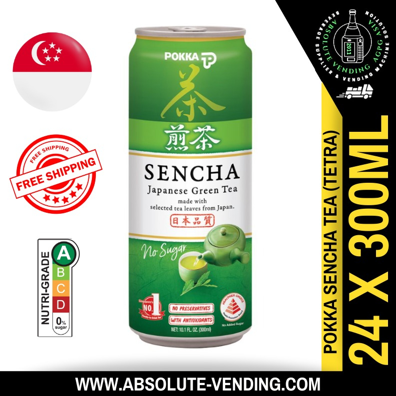 POKKA Sencha Green Tea 300ML X 24 (CAN) | Shopee Singapore