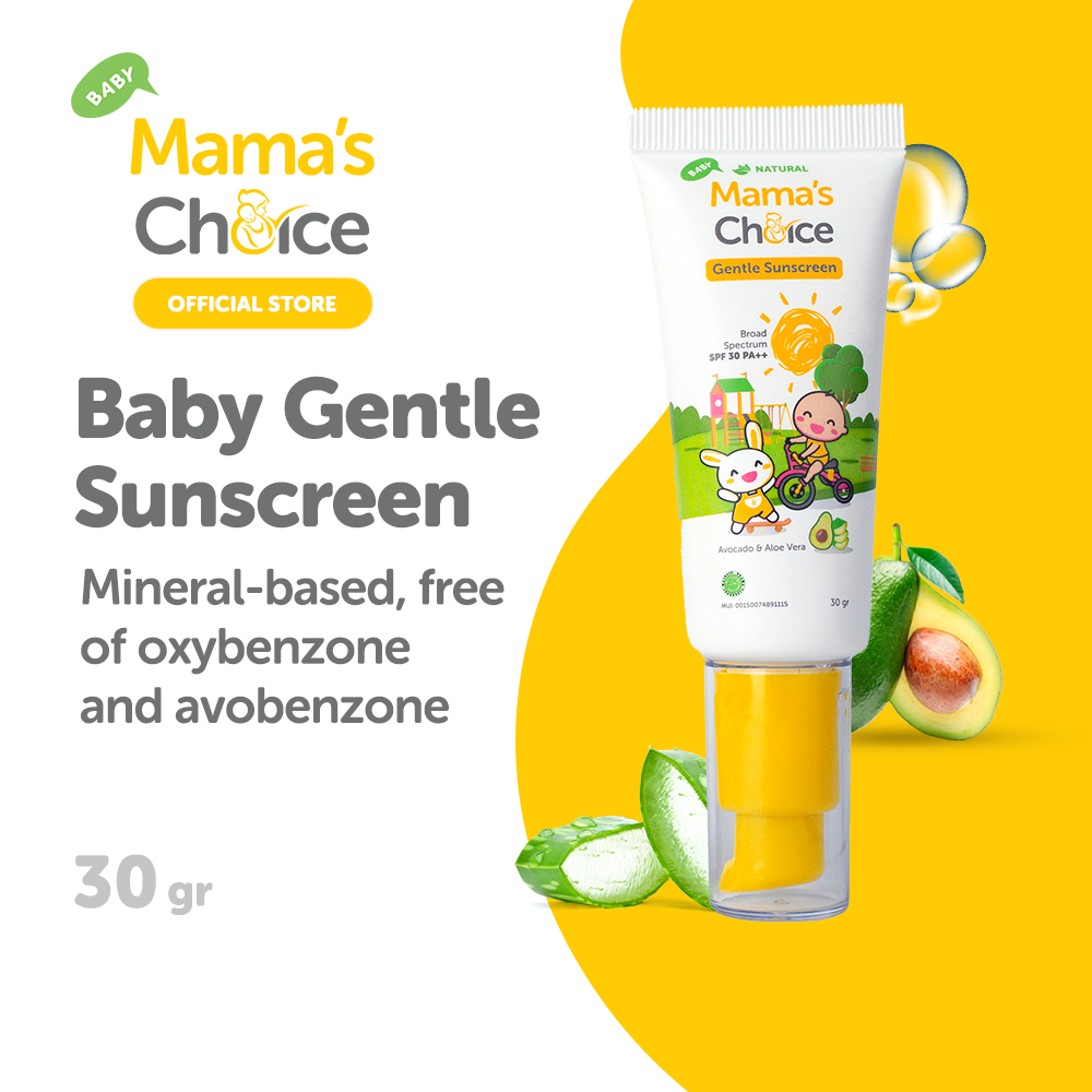 Mama's Choice Baby Gentle Mineral Sunscreen | SPF30 PA++ | Certified ...