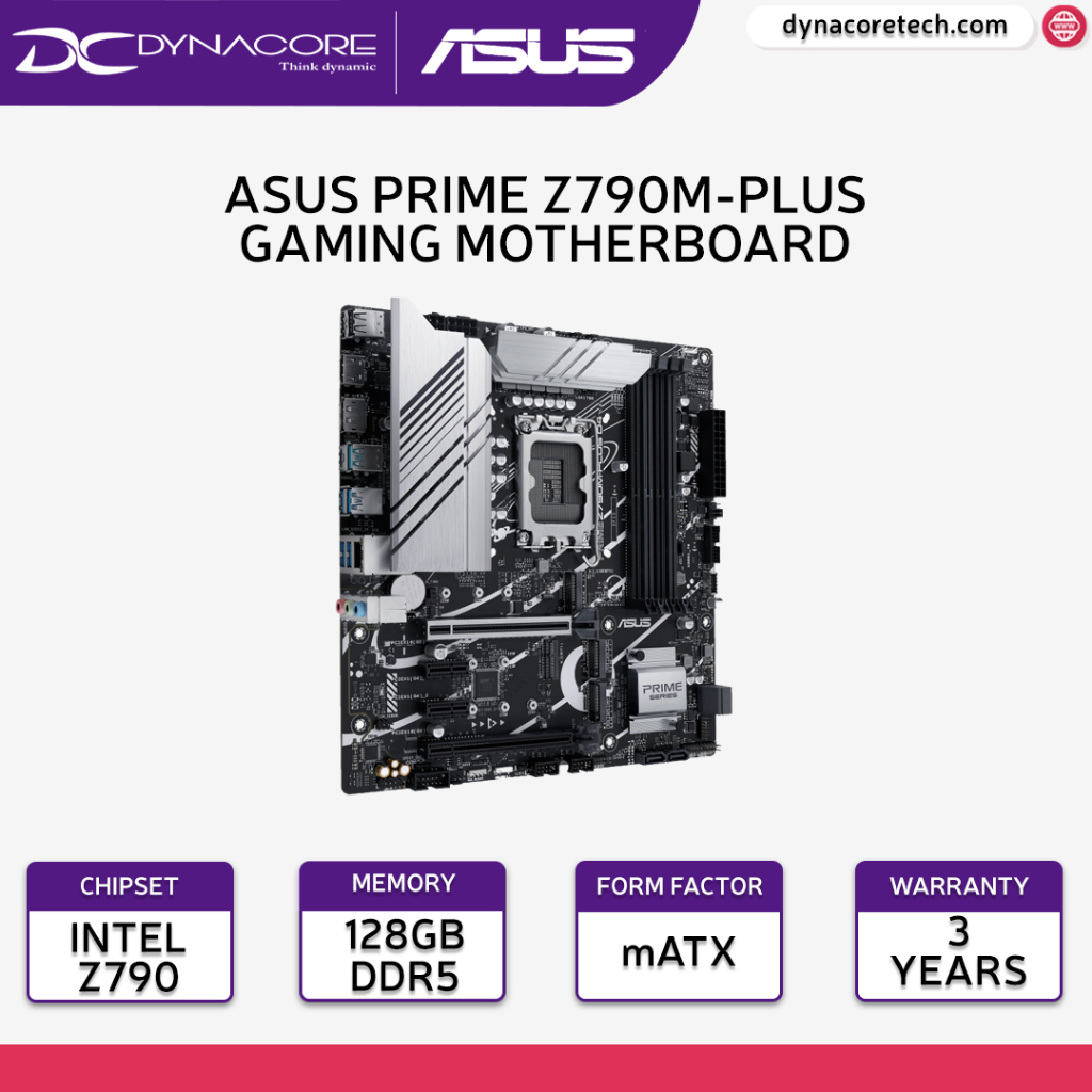 DYNACORE - Asus PRIME Z790M-PLUS D4-CSM Z790M PLUS D4 CSM LGA 1700 mATX ...