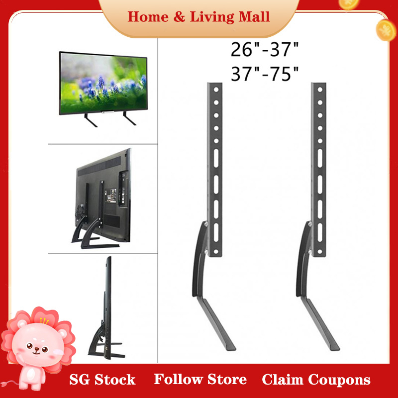 26''-37" Universal TV Stand Base Bracket for LCD Screen Adjustable ...