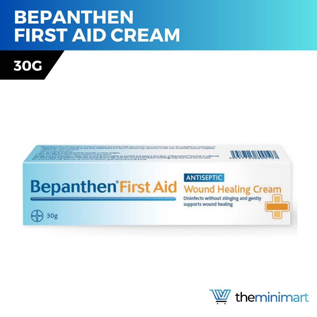 Bepanthen First Aid Cream 30g - Antiseptic Wound Care, Soothing and ...
