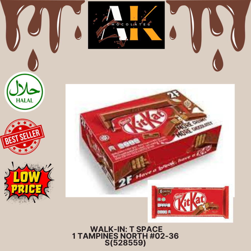 Kit Kat Chocolate 2F 17g x 48pkt | Shopee Singapore