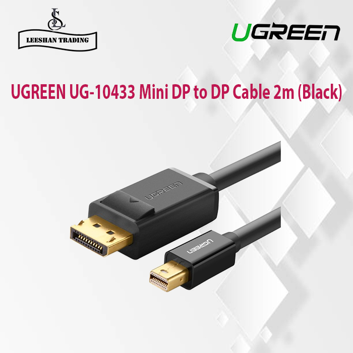 UGREEN Mini DisplayPort Male to DisplayPort Male Cable 10433 2 meter ...